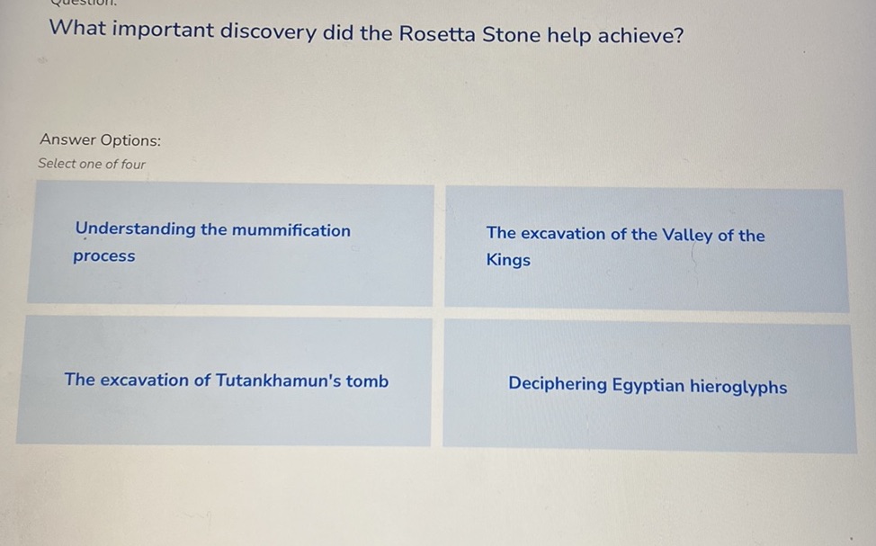 What important discovery did the Rosetta | StudyX