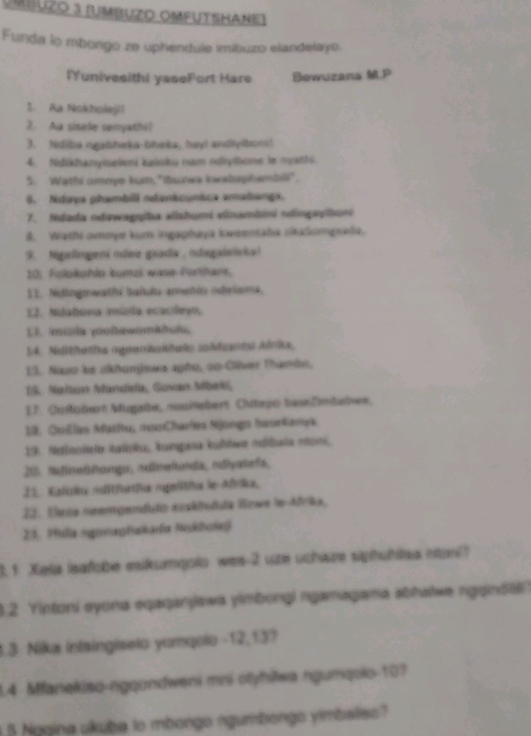 1.1 Xela isafobe esikumqolo wesi-2 uze | StudyX