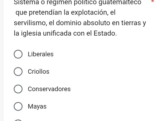 Sistema o regimen politico guatemalteco que | StudyX