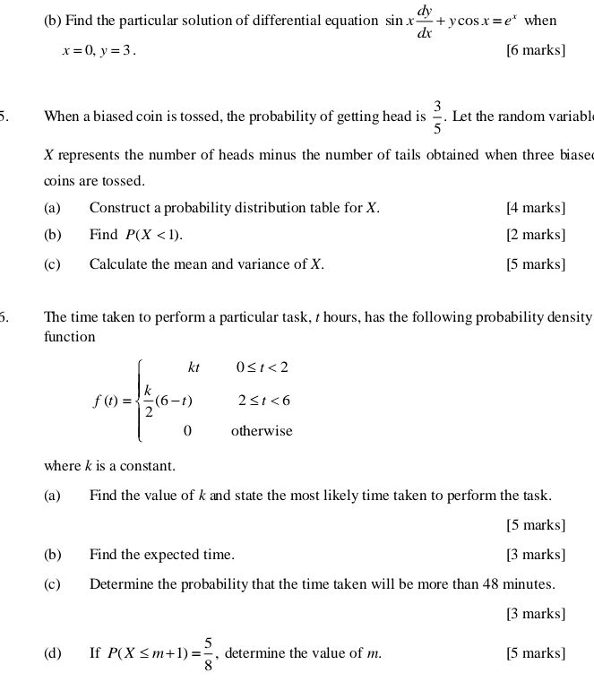 (b) Find the particular solution of | StudyX