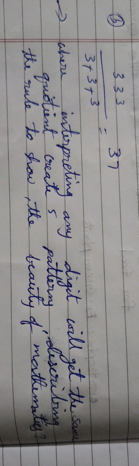 $ {333}{3+3+3} = 37$ where interpreting any | StudyX