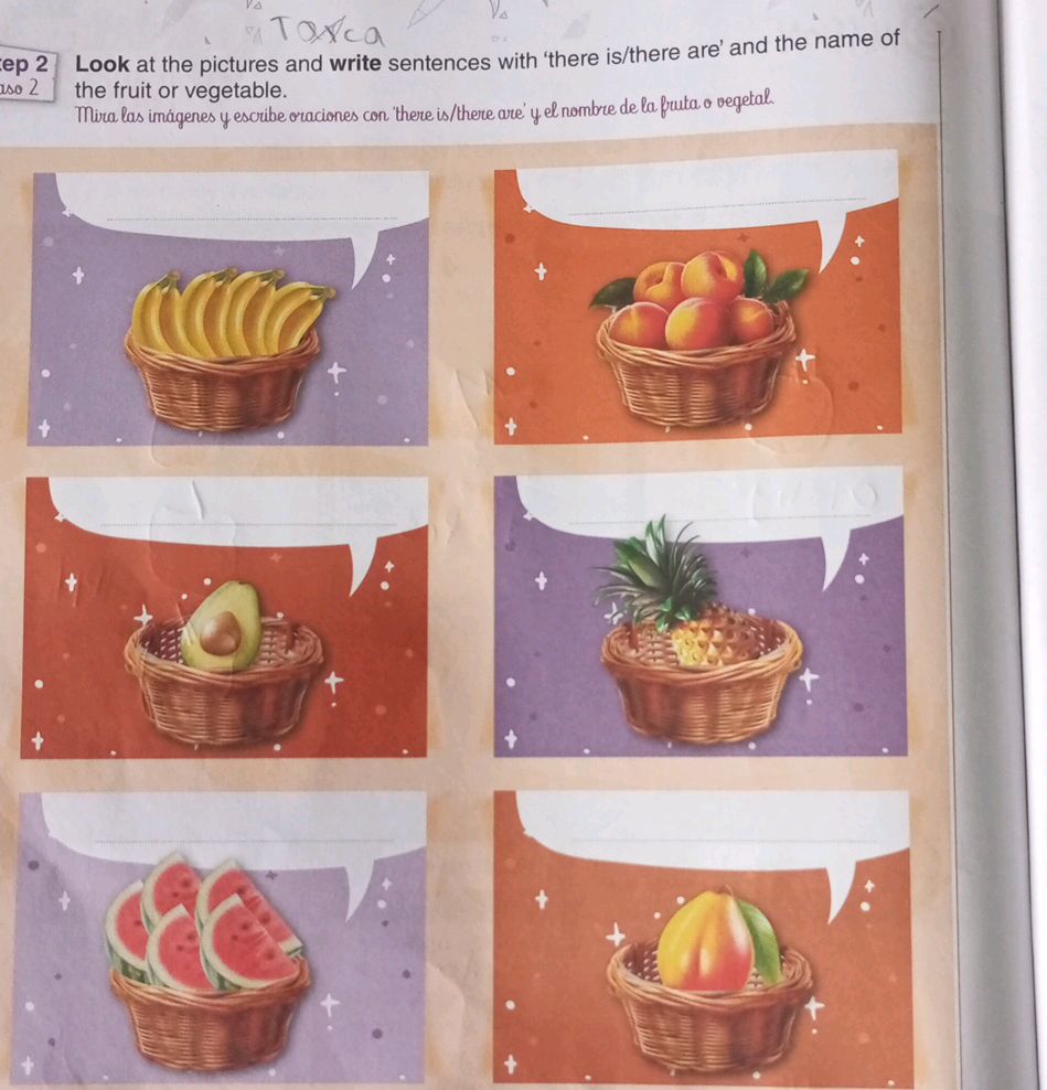 Look at the pictures and write sentences | StudyX