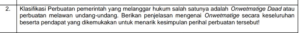 Klasifikasi Perbuatan pemerintah yang