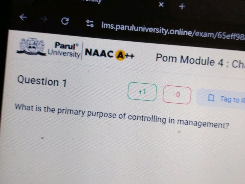 What is the primary purpose of controlling | StudyX