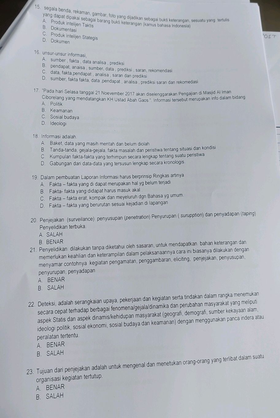 15. segala benda, rekaman, gambar, foto yang | StudyX