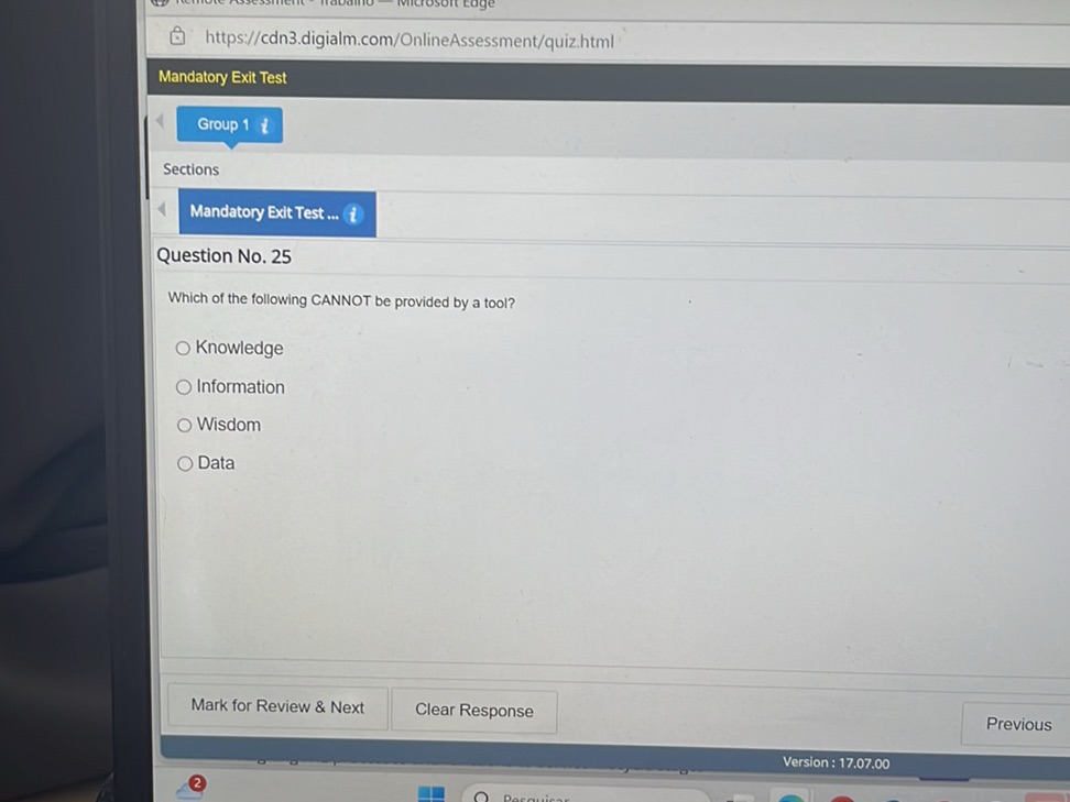 Question No. 25 Which of the following | StudyX