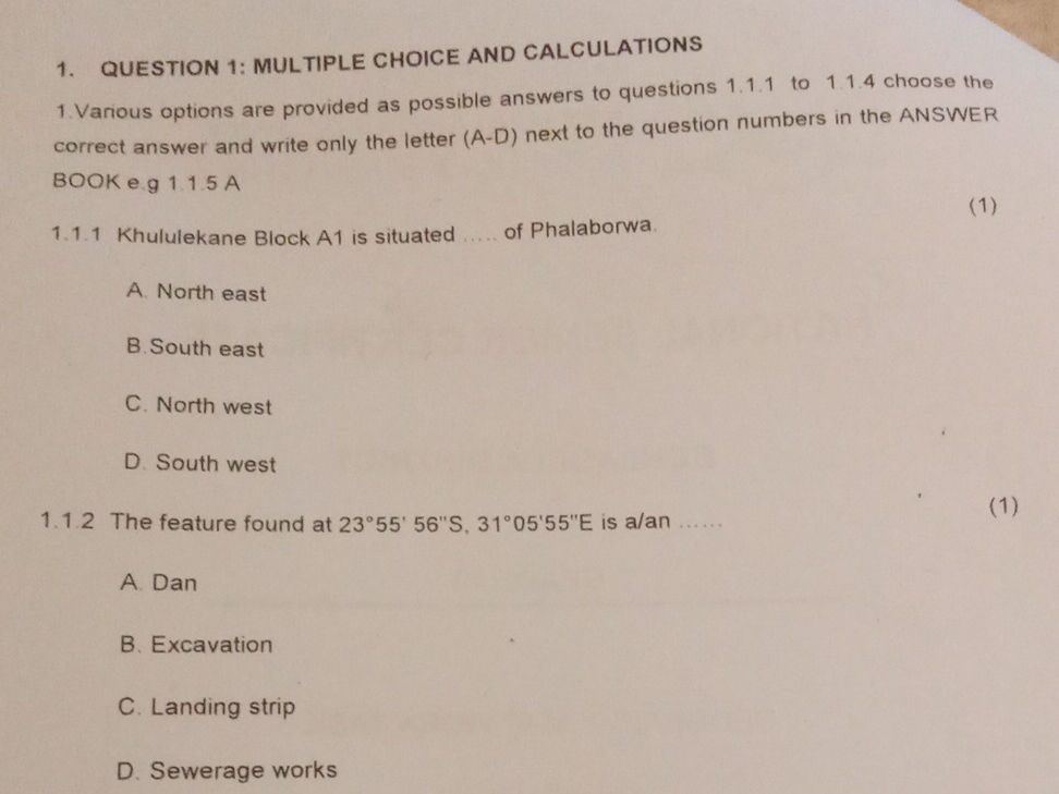 1. QUESTION 1: MULTIPLE CHOICE AND | StudyX
