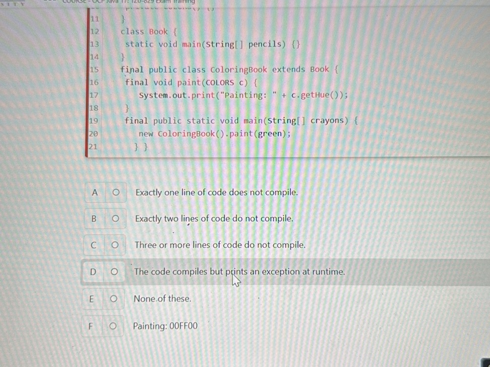 ```java class Book { static void | StudyX