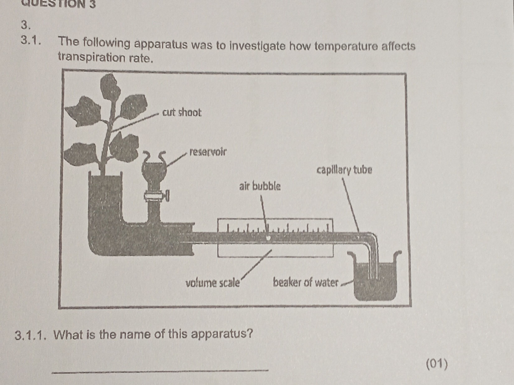 3. 3.1. The following apparatus was to | StudyX