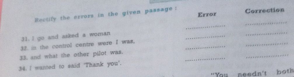 Rectify the errors in the given passage: | StudyX