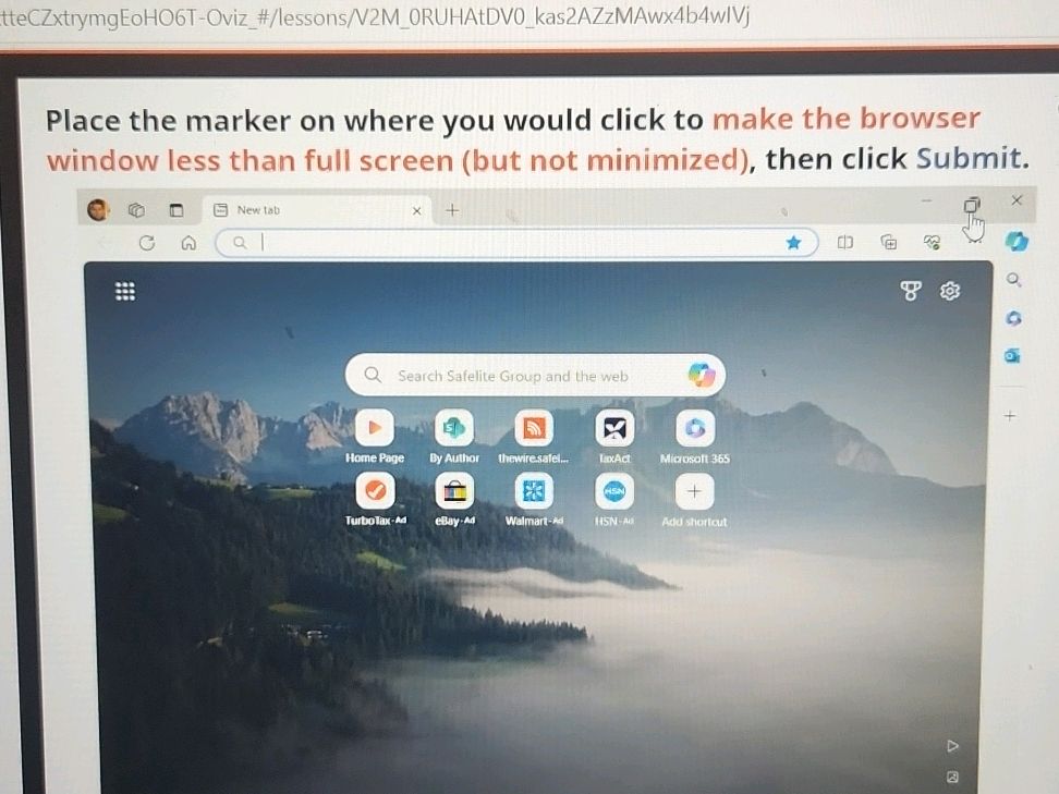 Place the marker on where you would click to | StudyX