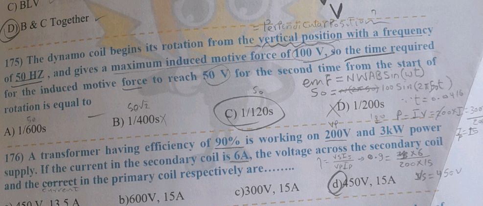 175) The dynamo coil begins its rotation | StudyX