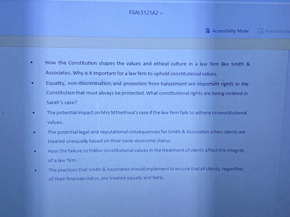 How the Constitution shapes the values and | StudyX