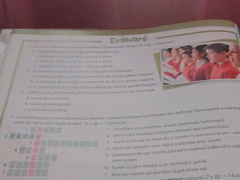 1. Scriere pe caiet litera corespunzătoare | StudyX