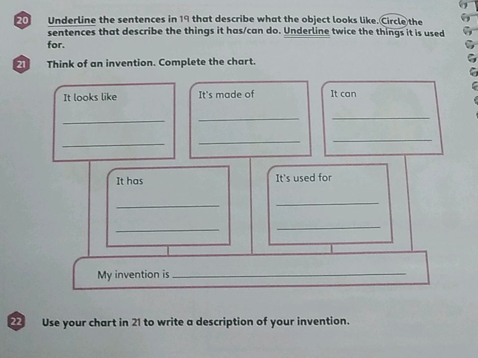 20 Underline the sentences in 19 that | StudyX