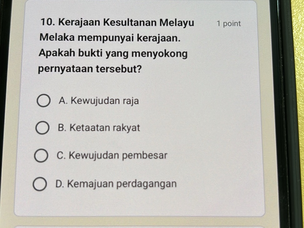 10. Kerajaan Kesultanan Melayu Melaka | StudyX