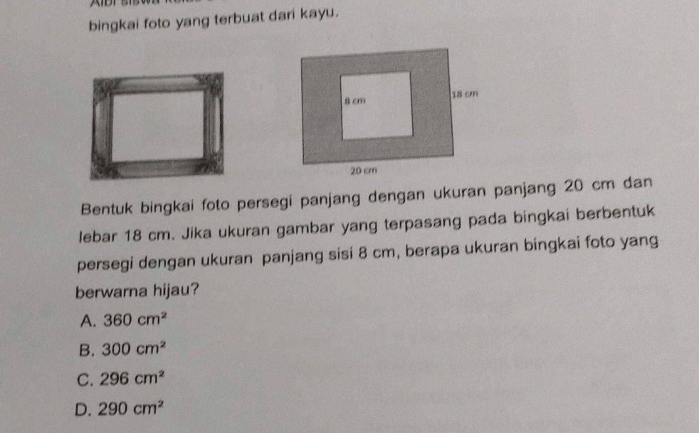Bentuk bingkai foto persegi panjang dengan | StudyX