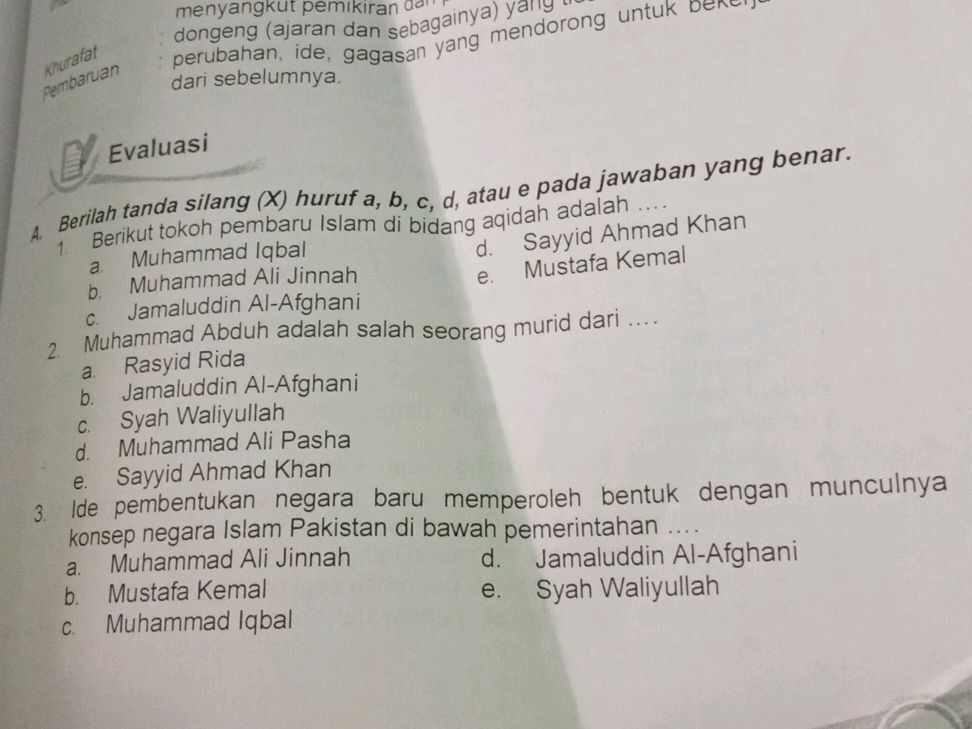 Berilah tanda silang (X) huruf a, b, c, d, | StudyX