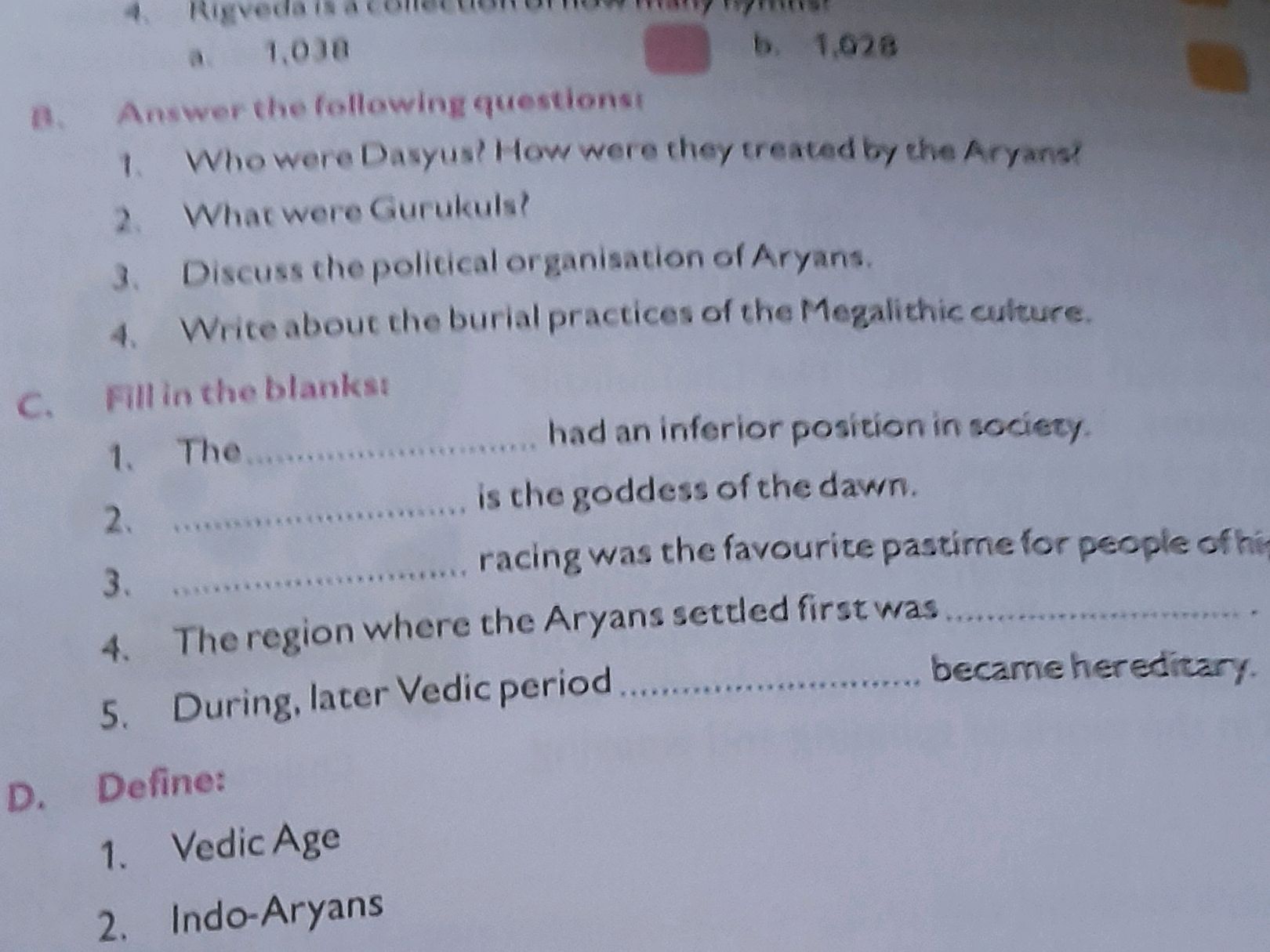 B. Answer the following questions: 1. Who | StudyX