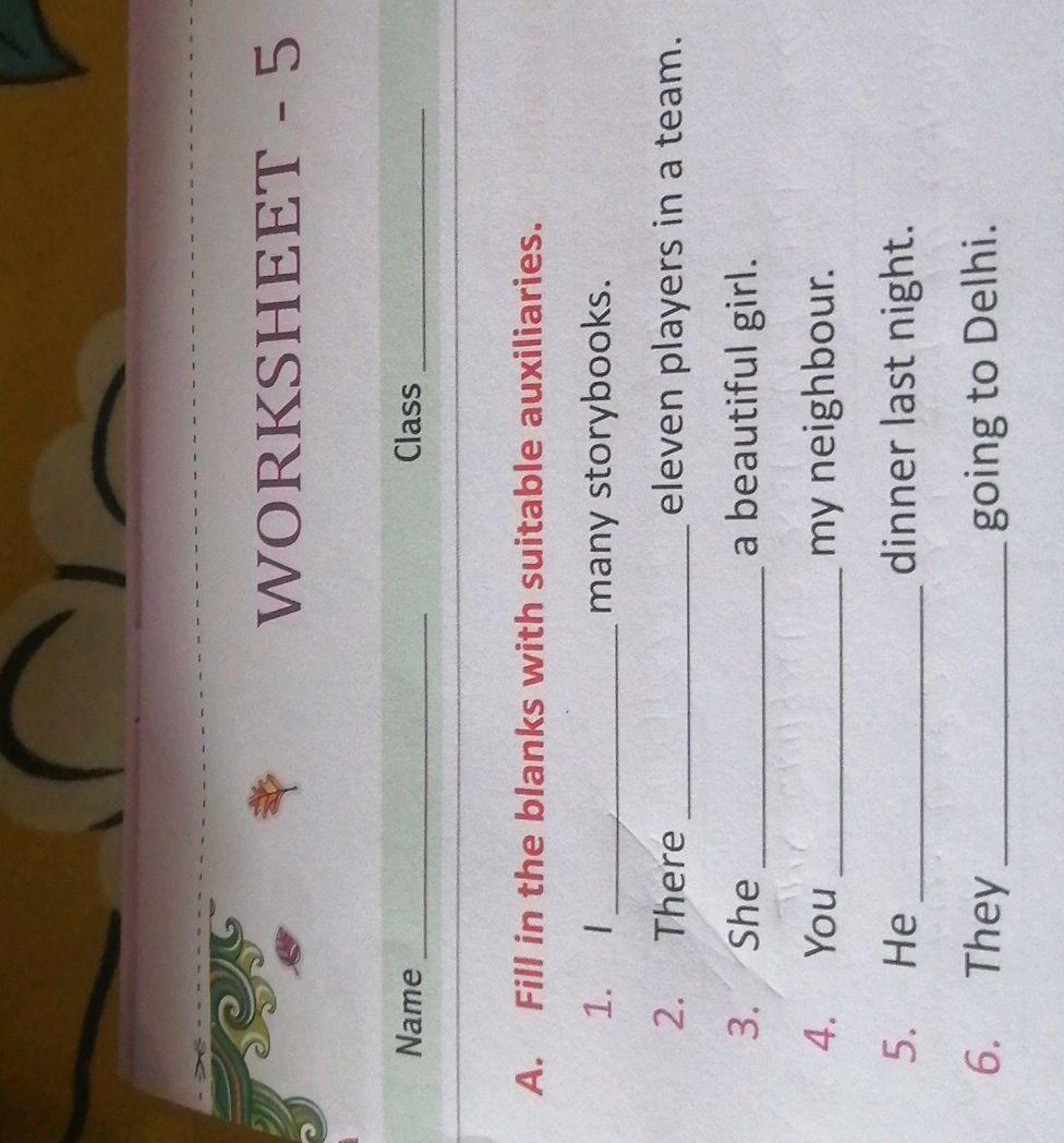 A. Fill in the blanks with suitable | StudyX