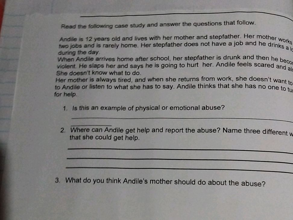 Read the following case study and answer the | StudyX