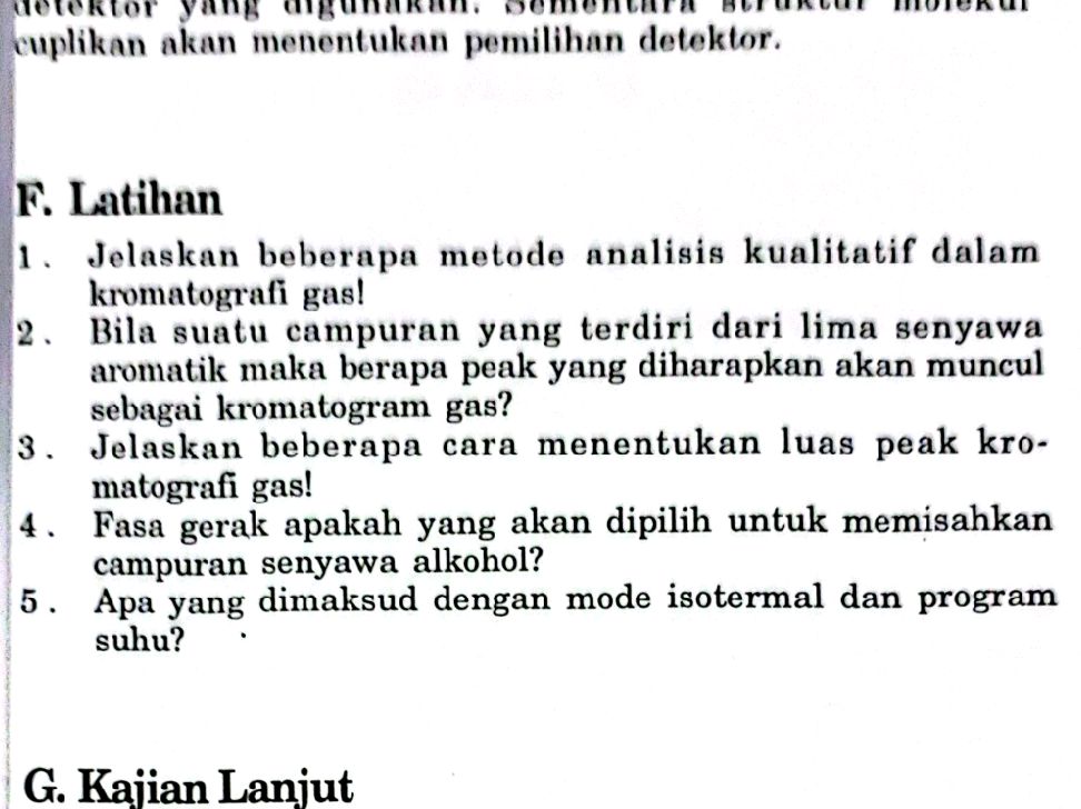 1. Jelaskan beberapa metode analisis | StudyX