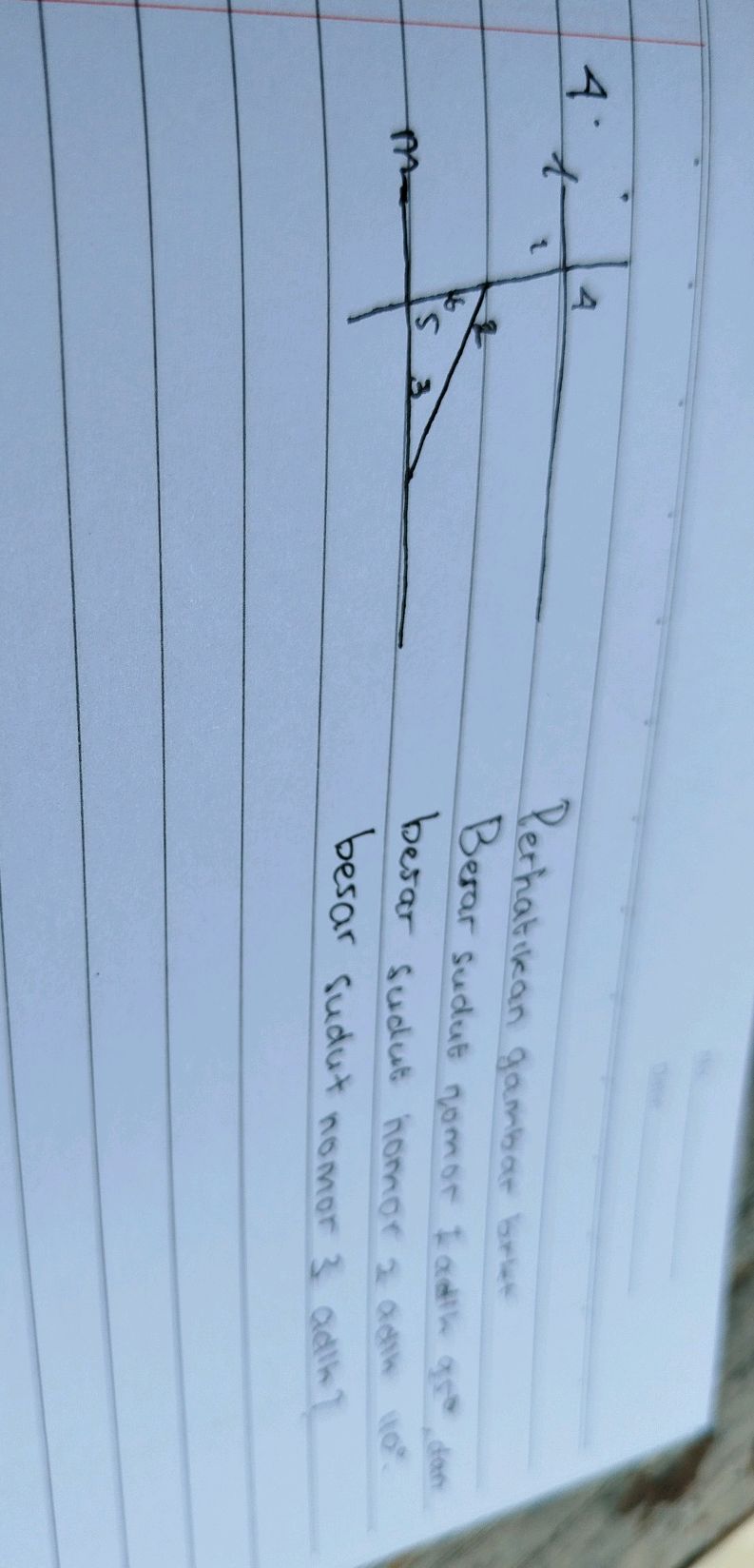 Perhatikan gambar berikut. Berar sudut | StudyX