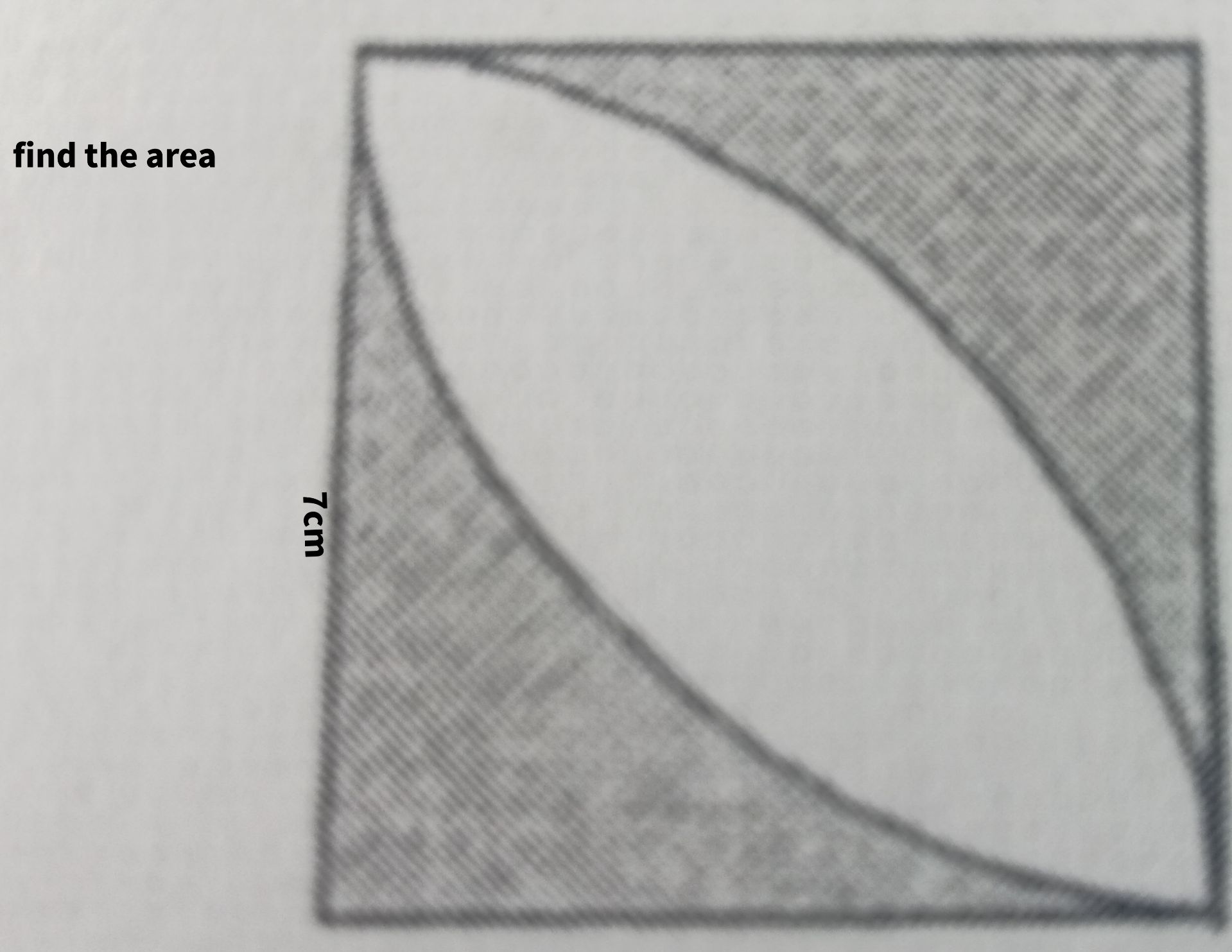 find the area The side length of the square | StudyX