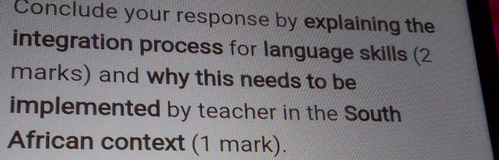 Conclude your response by explaining the | StudyX