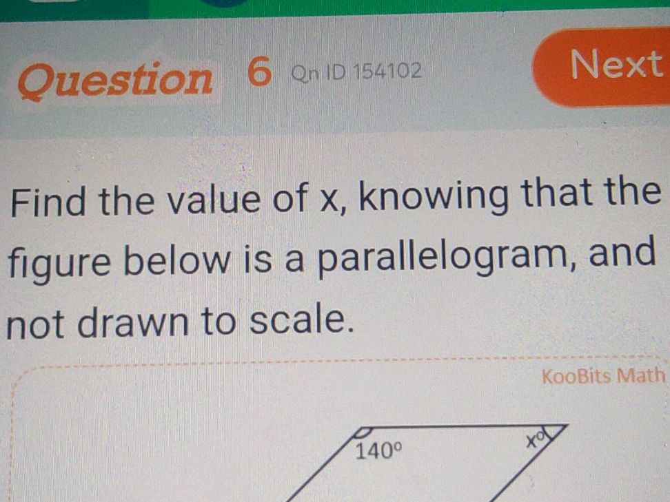 Find the value of x, knowing that the figure | StudyX