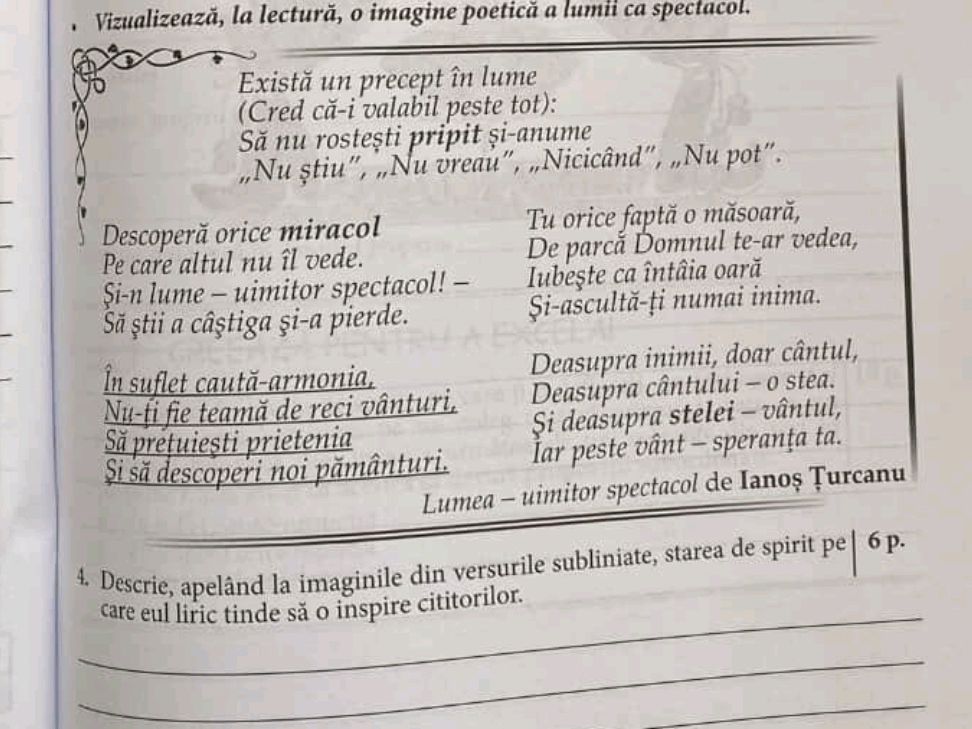 4. Descrie, apelând la imaginile din | StudyX