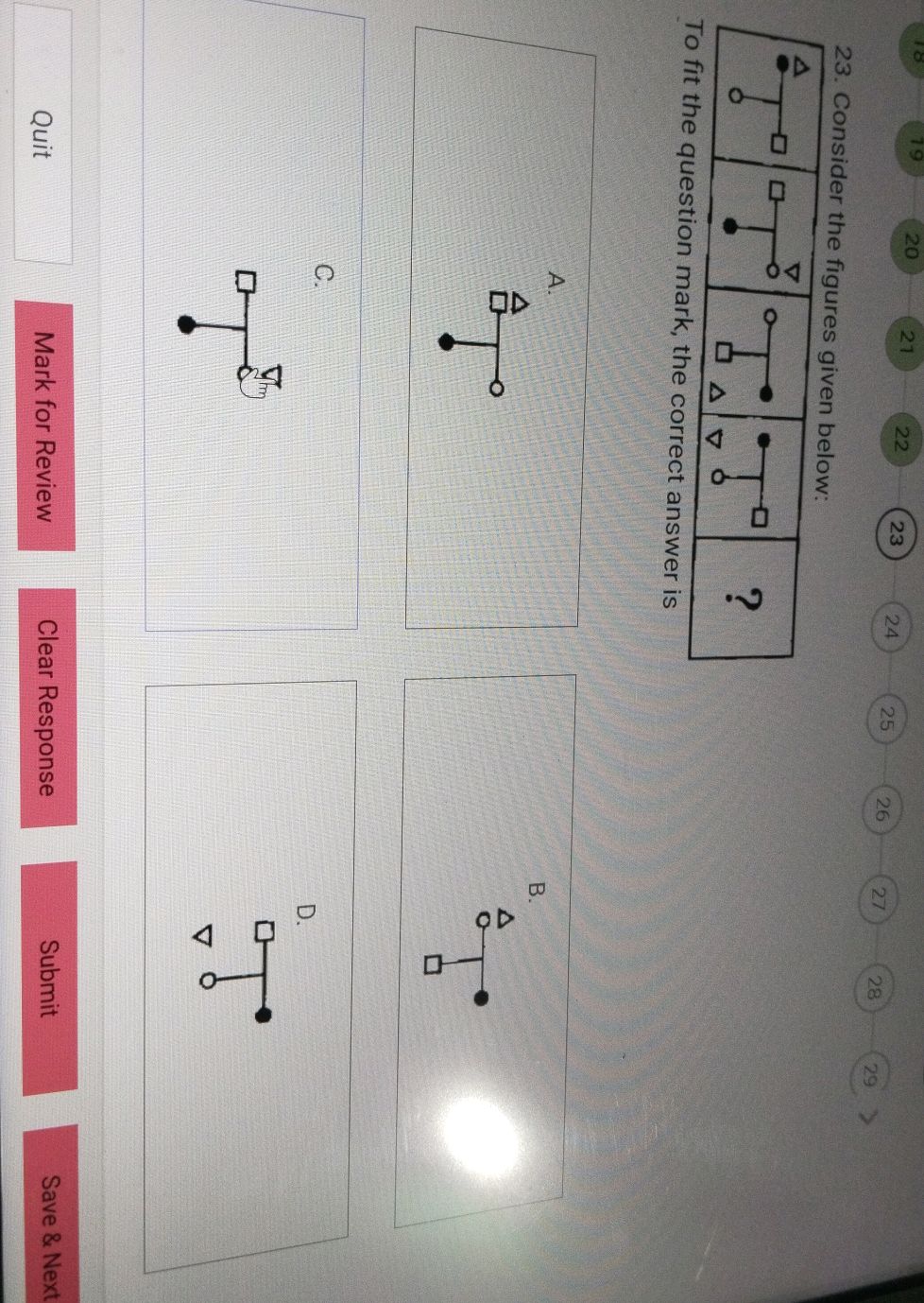 23. Consider the figures given below: | | | StudyX