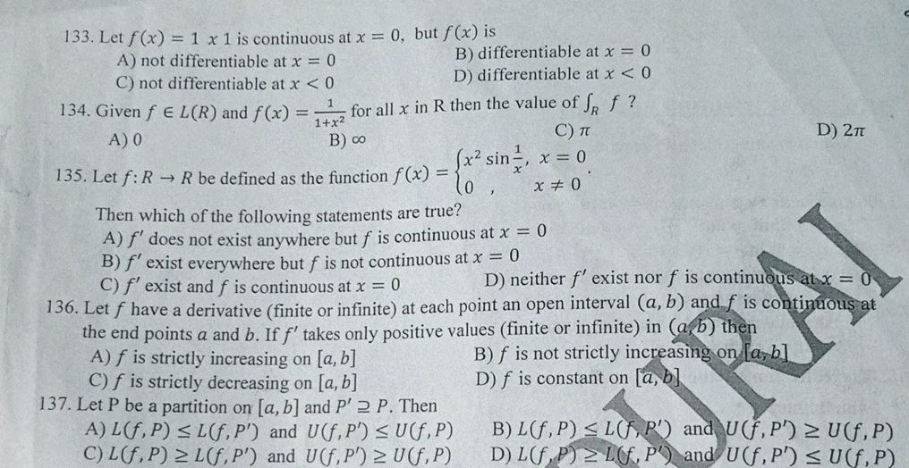 133. Let $f(x) = 1$ x 1 is continuous at $x | StudyX