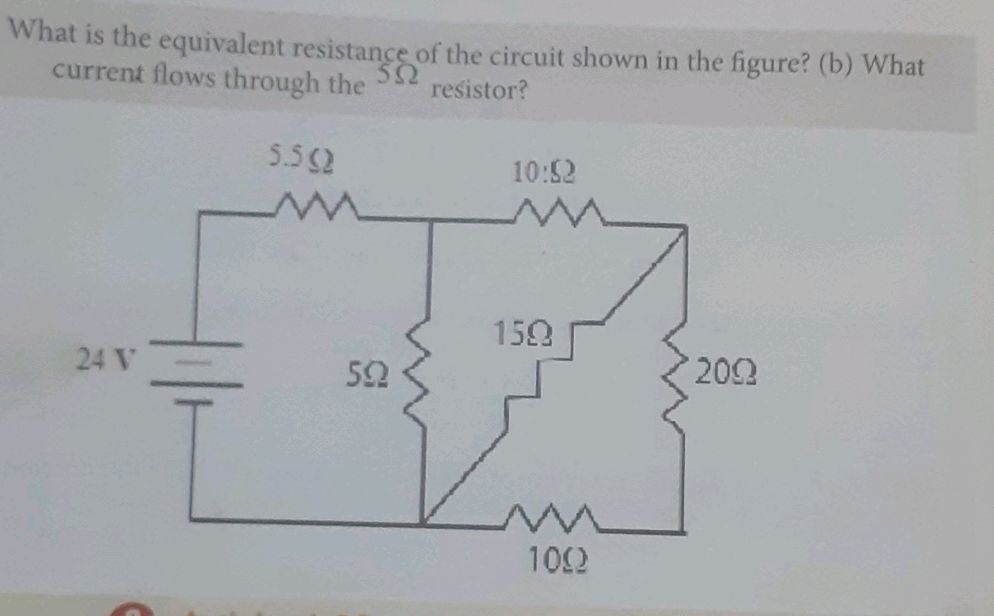 What is the equivalent resistance of the | StudyX