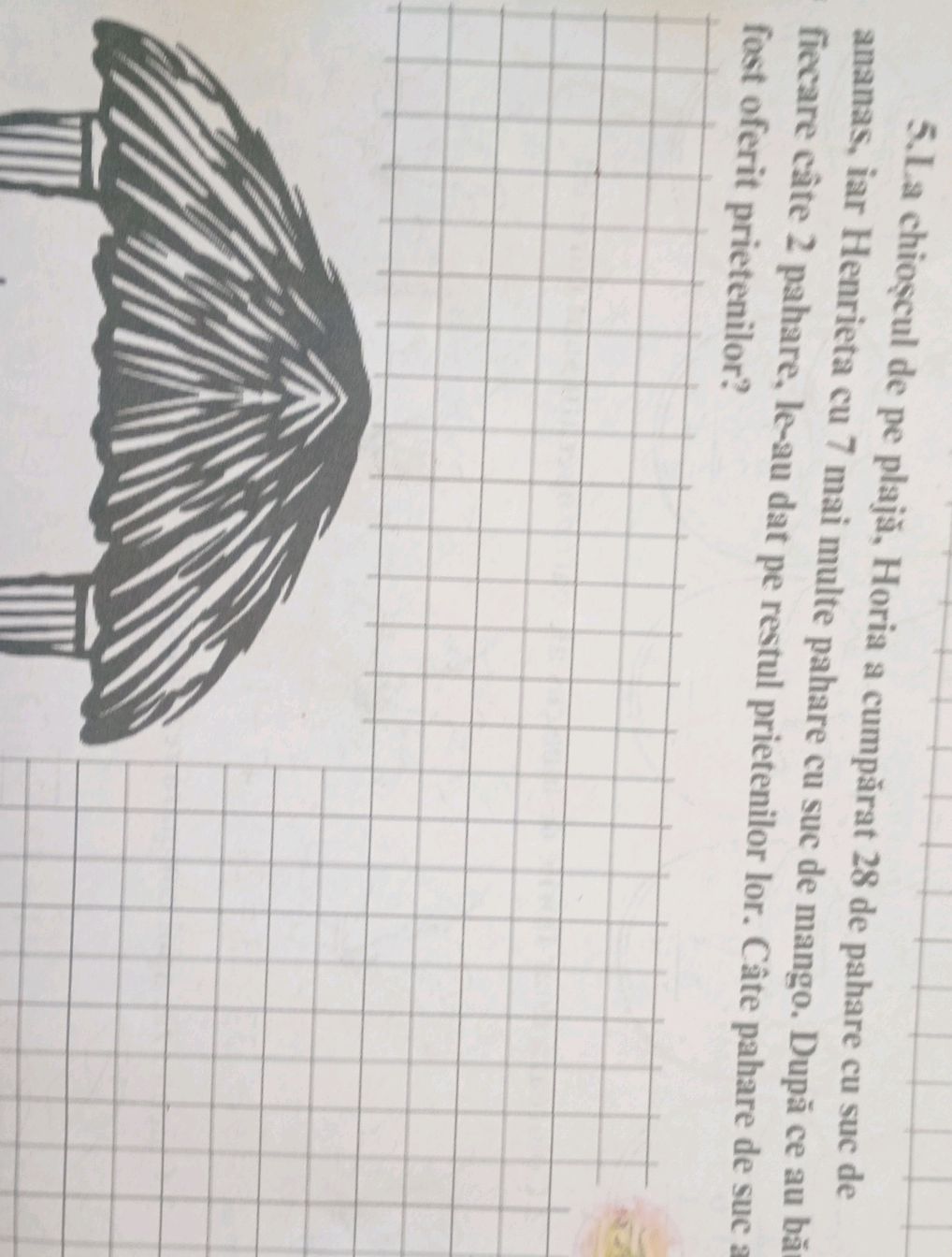 5. La chioscul de pe plajă, Horia a cumpărat | StudyX