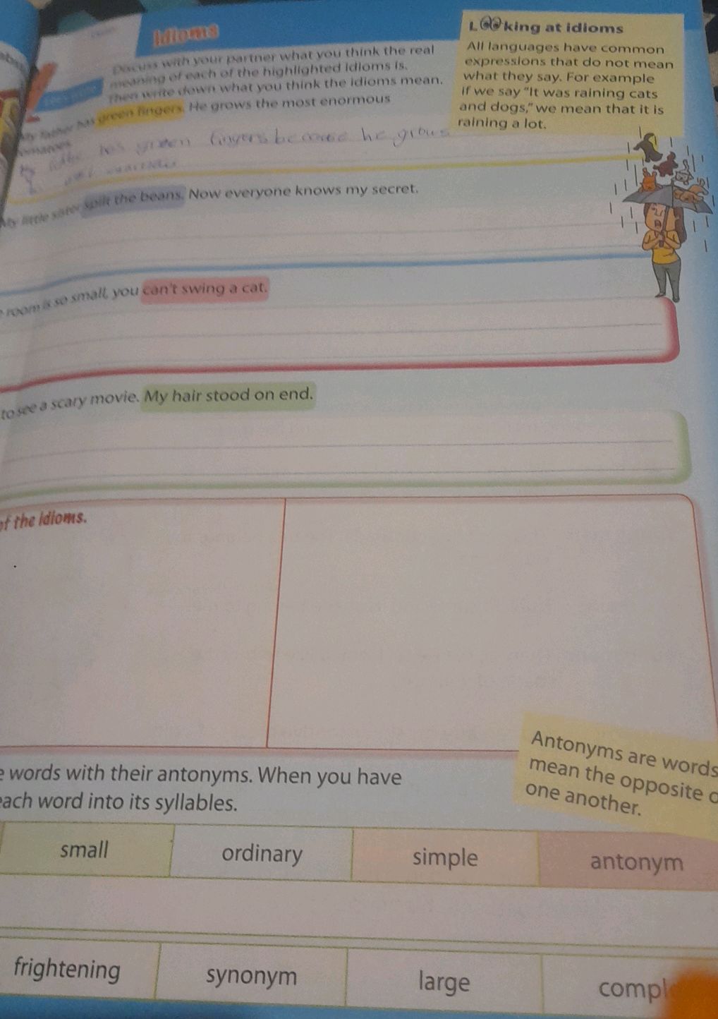 Match the words with their antonyms. When | StudyX