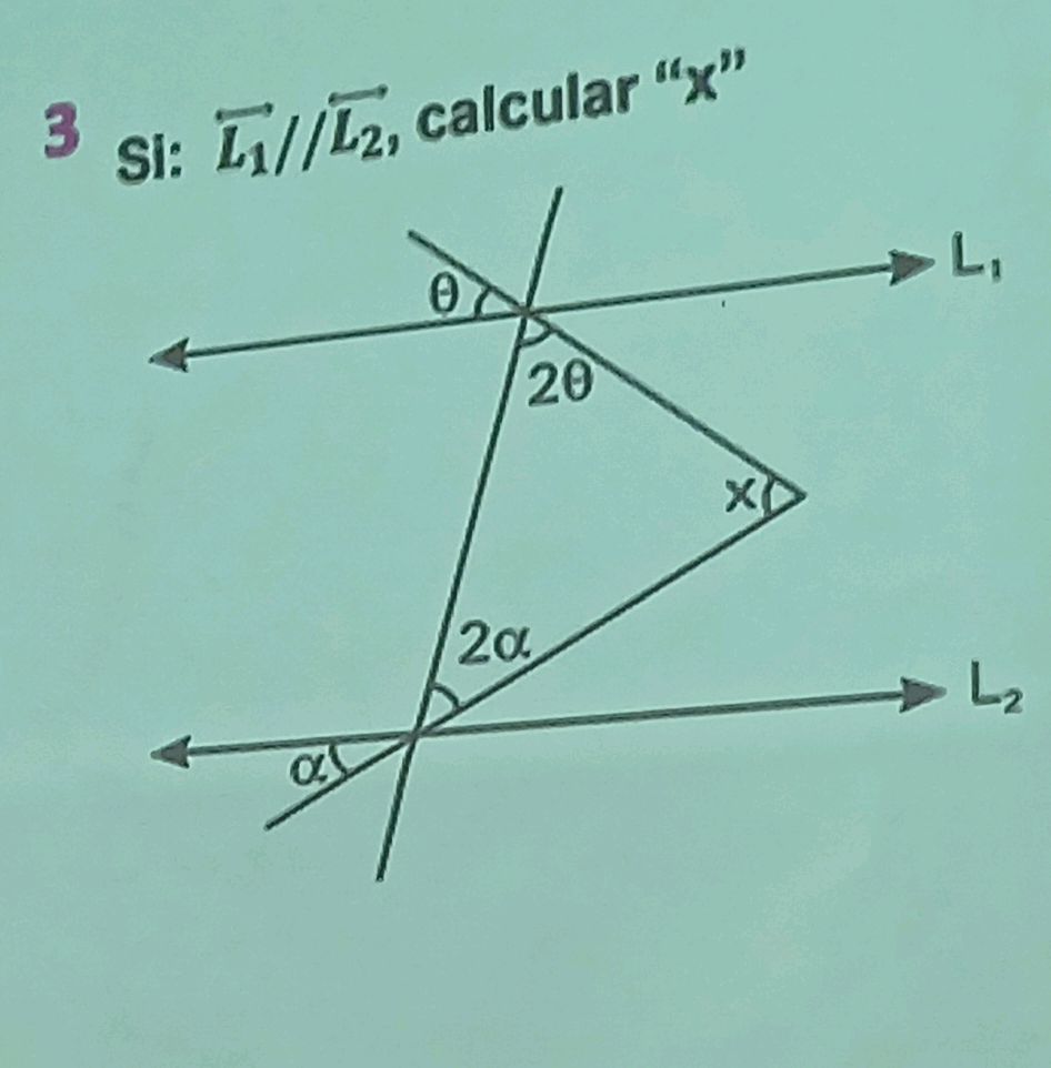 Si: $ {L_1} {L_2}$, calcular "x" $ $ $2 | StudyX