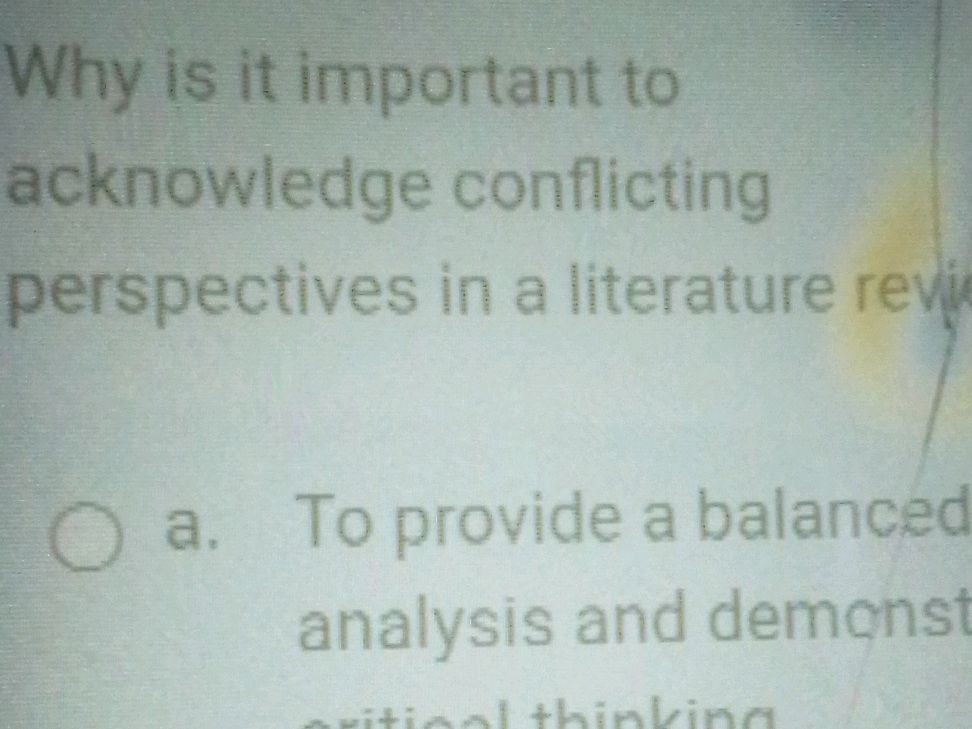 Why is it important to acknowledge | StudyX