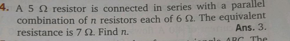 A 5 $ $ resistor is connected in series with | StudyX