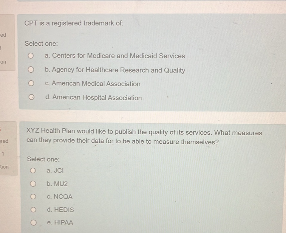 CPT is a registered trademark of: Select | StudyX