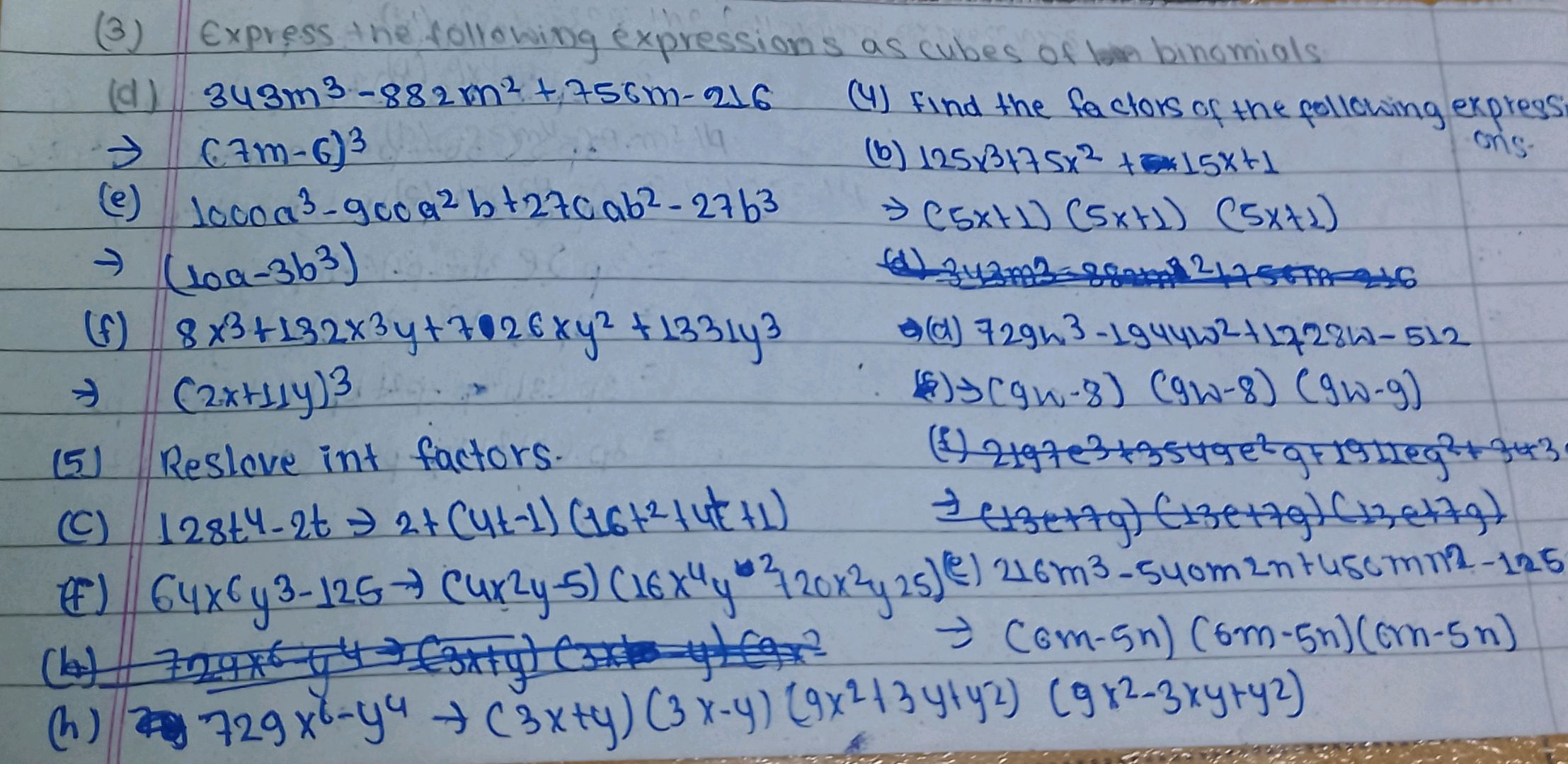 (3) Express the following expressions as | StudyX