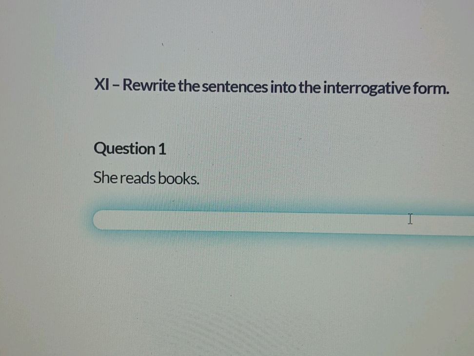 XI - Rewrite the sentences into the | StudyX