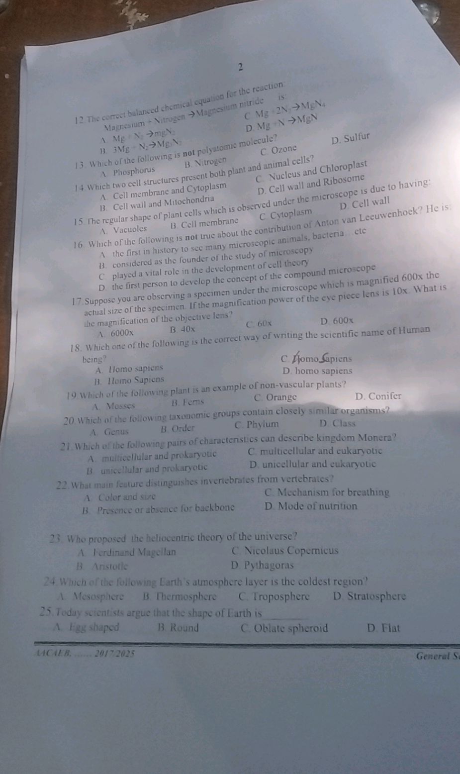 12. The correct balanced chemical equation | StudyX