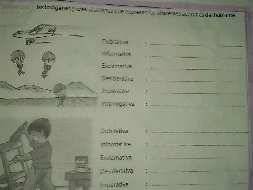 Observa las imágenes y crea oraciones que | StudyX