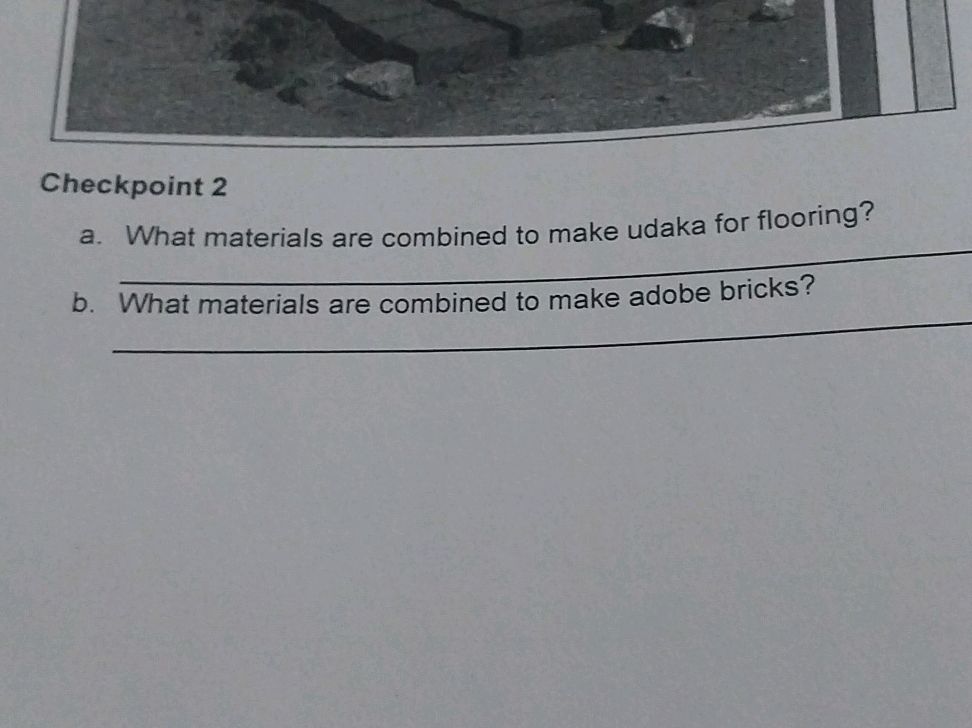 a. What materials are combined to make udaka
