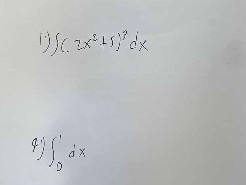 Calculate the integral of (2x^2 + 5)^3 and | StudyX