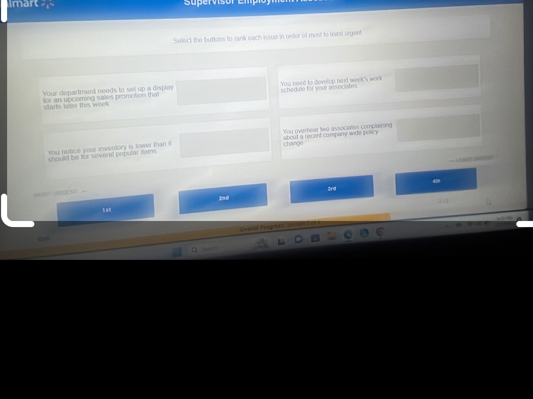 Select the buttons to rank each issue in | StudyX
