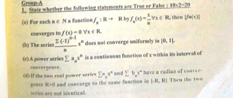 1. State whether the following statements | StudyX