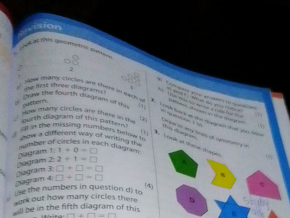 a) How many circles are there in each of the | StudyX