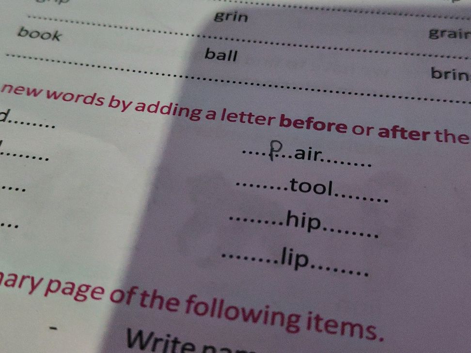 new words by adding a letter before or after | StudyX